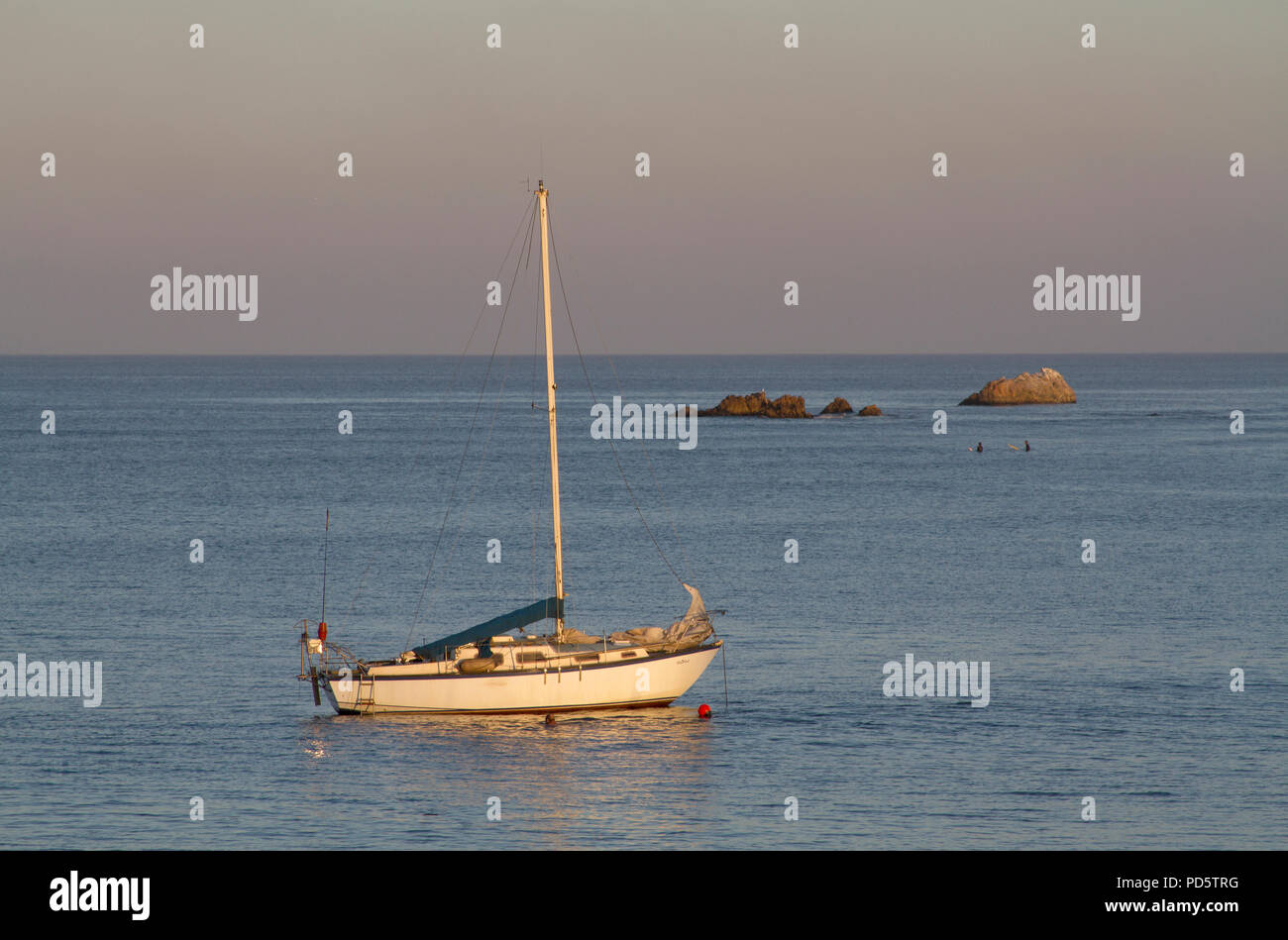 Yacht at Summerstrand in Port Elizabeth Stock Photo - Alamy