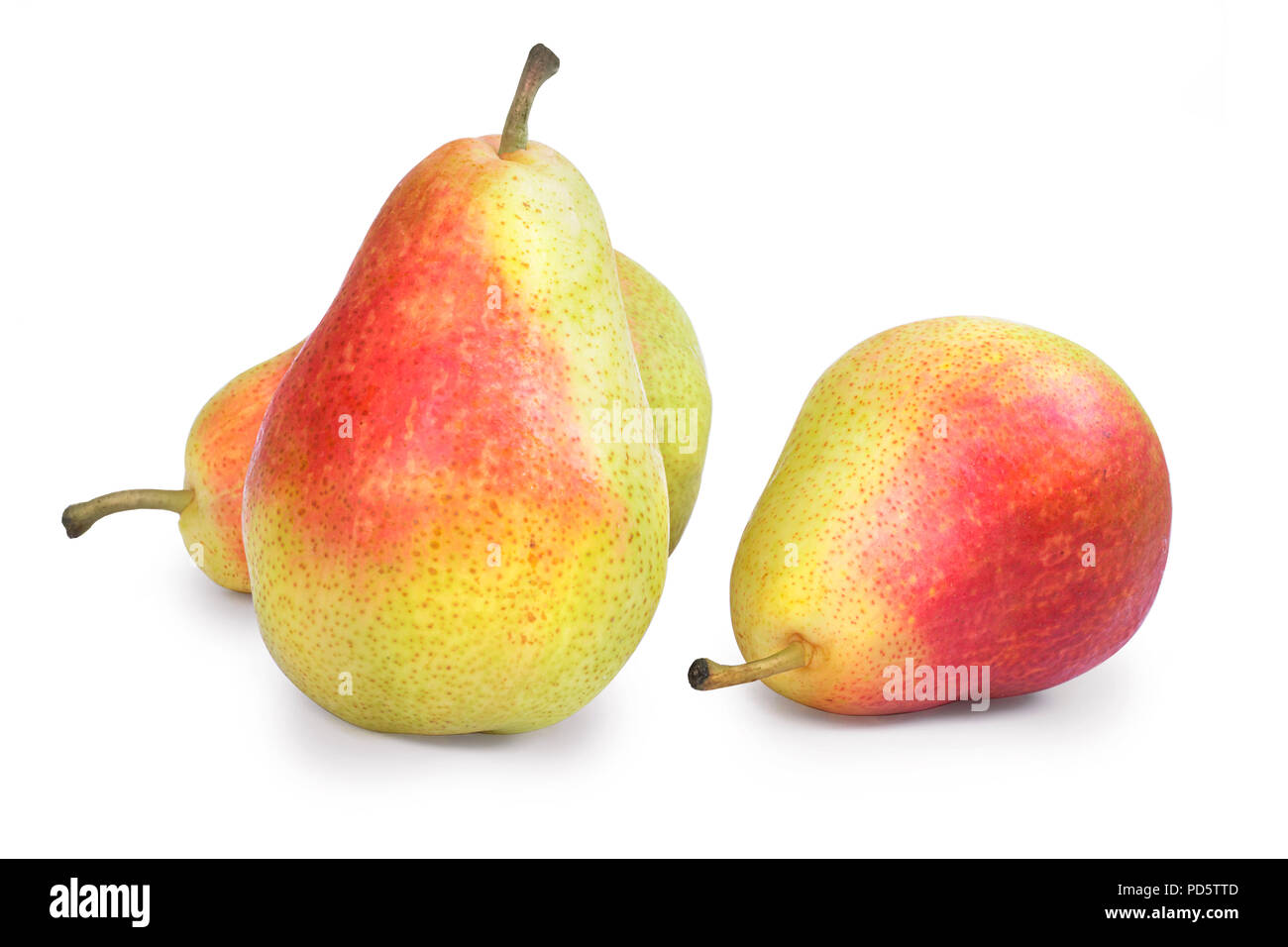 Group of pears isolated on white background Stock Photo - Alamy