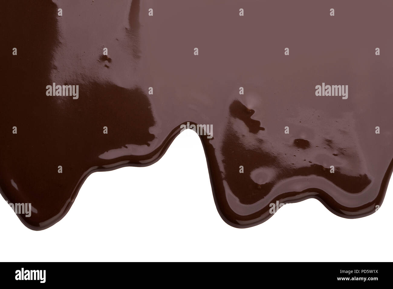 Liquid drops of hot black chocolate isolated on white background Stock ...