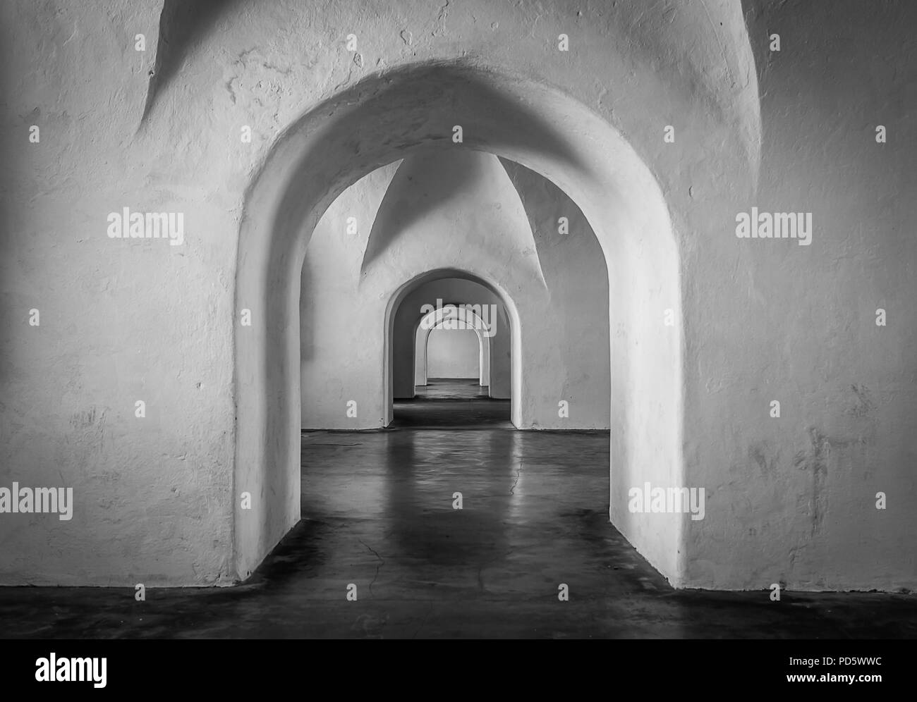 View to castillo Black and White Stock Photos & Images - Alamy