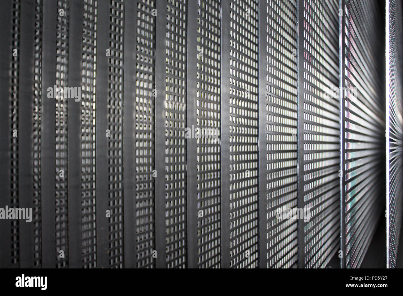 Stack of perforated steel plate sheets for processing in a metal ...