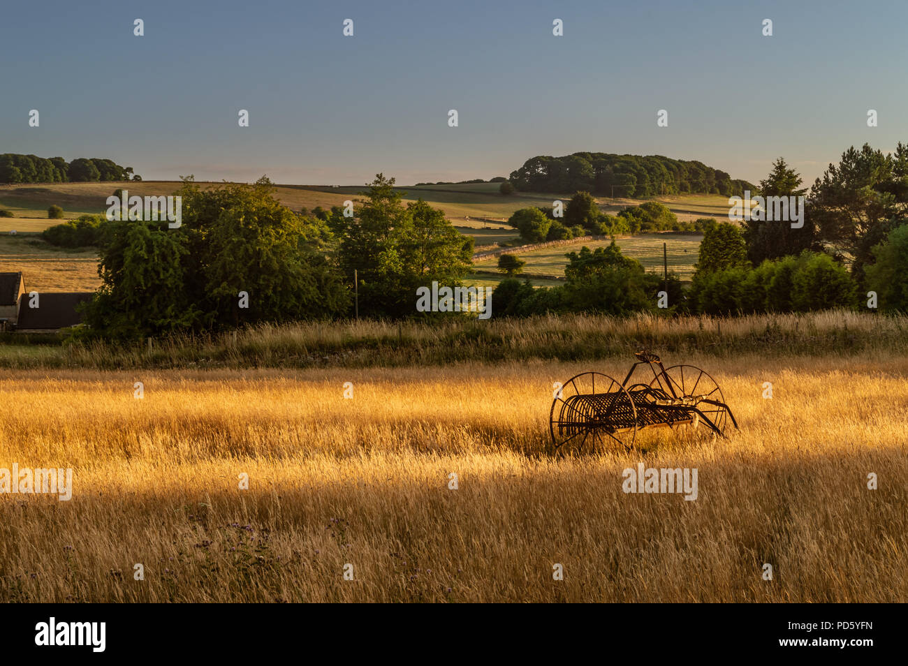 Antique hay rake hi-res stock photography and images - Alamy