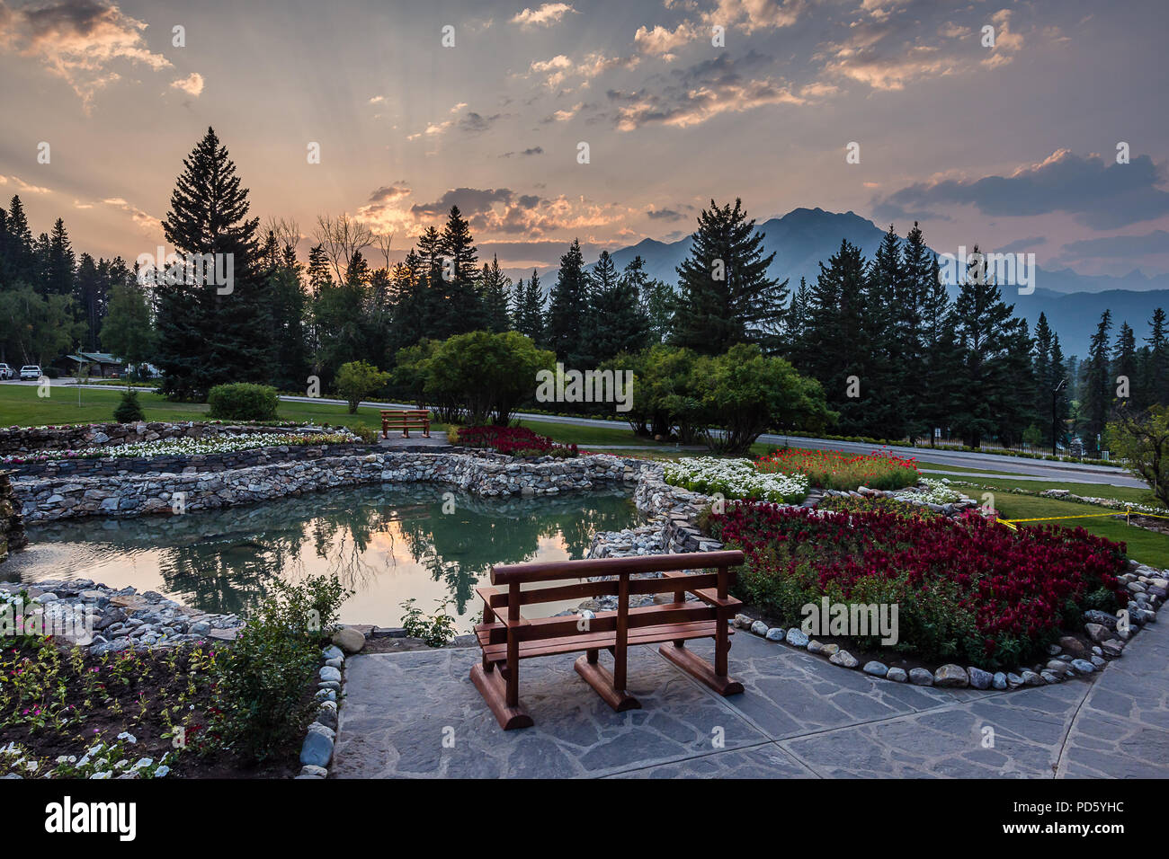 Downtown banff alberta canada canadian hi-res stock photography and ...