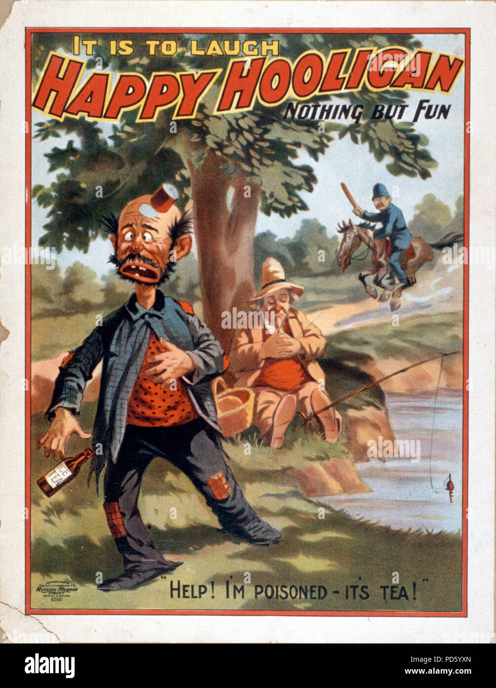 Early 1900s happy hooligan poster hi-res stock photography and images ...
