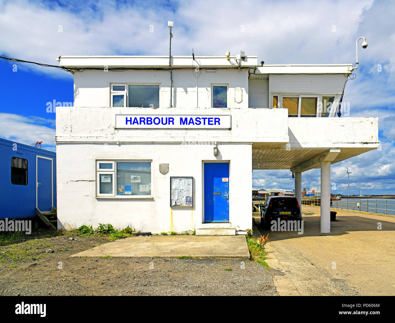 Blyth Harbour Master control centre Stock Photo - Alamy