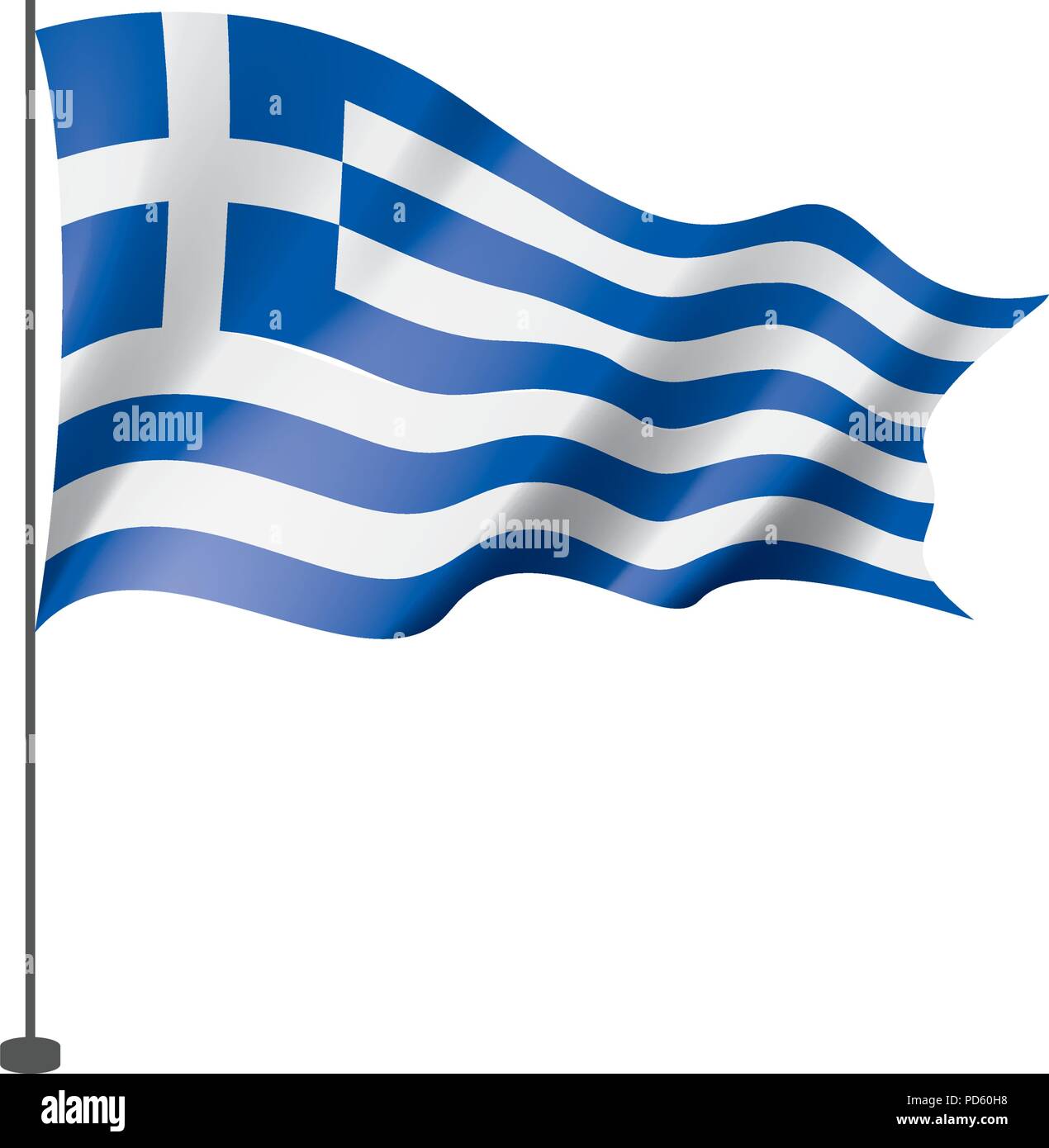 Greece flag, vector illustration Stock Vector Image & Art - Alamy