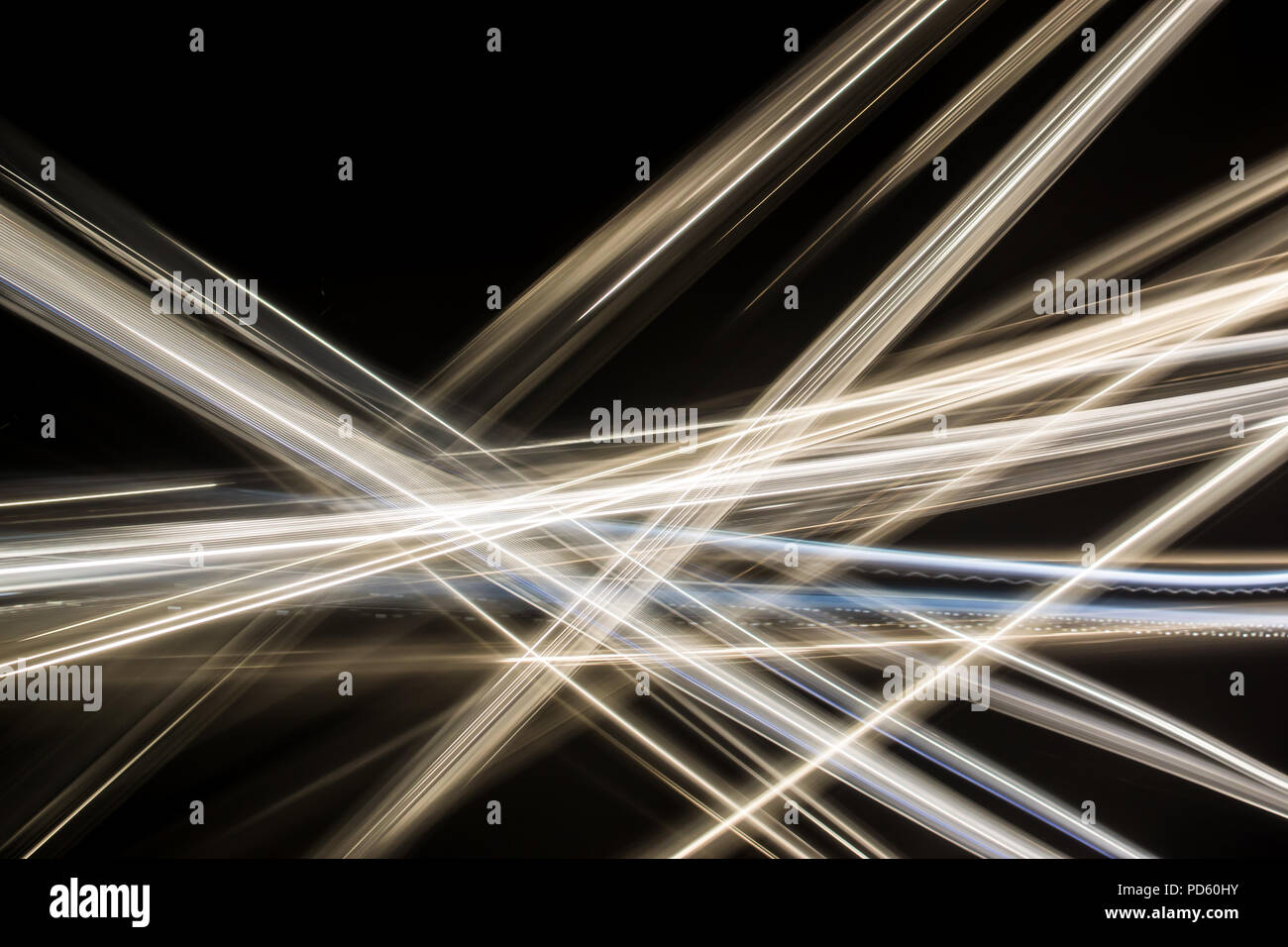 Light trails and light painting with dark background Stock Photo - Alamy