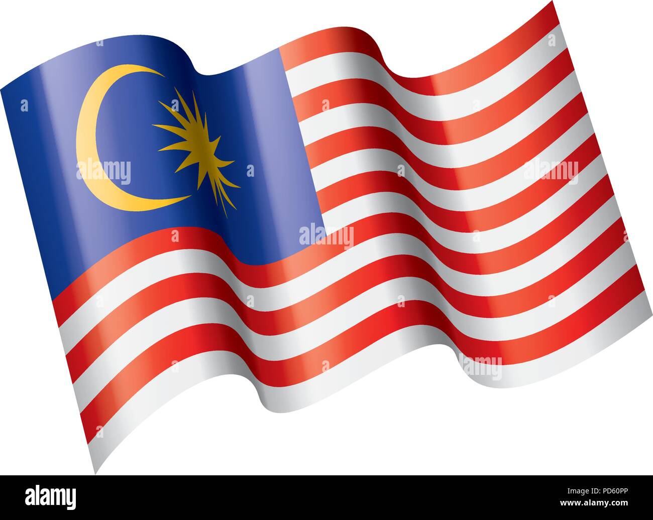 Malaysia flag, vector illustration Stock Vector Image & Art - Alamy