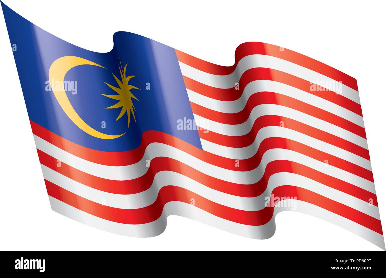 Malaysia flag, vector illustration Stock Vector Image & Art - Alamy