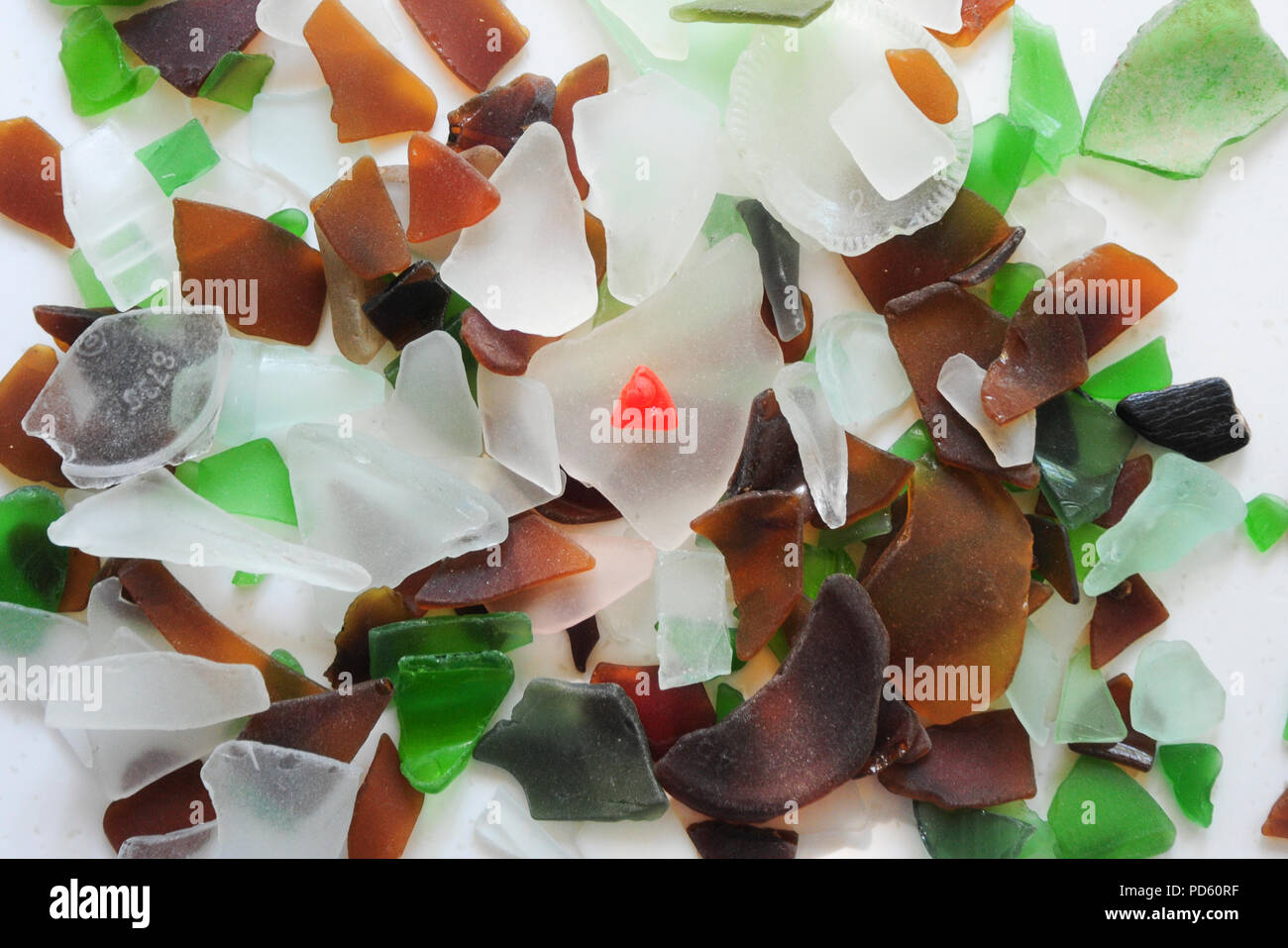 Real Florida Beach Glass Stock Photo - Alamy