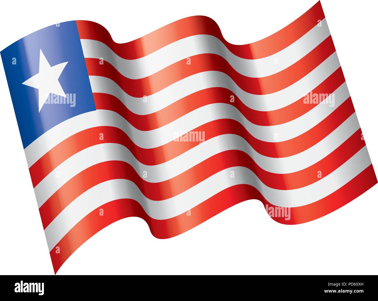 Liberian official flag Stock Vector Images - Alamy