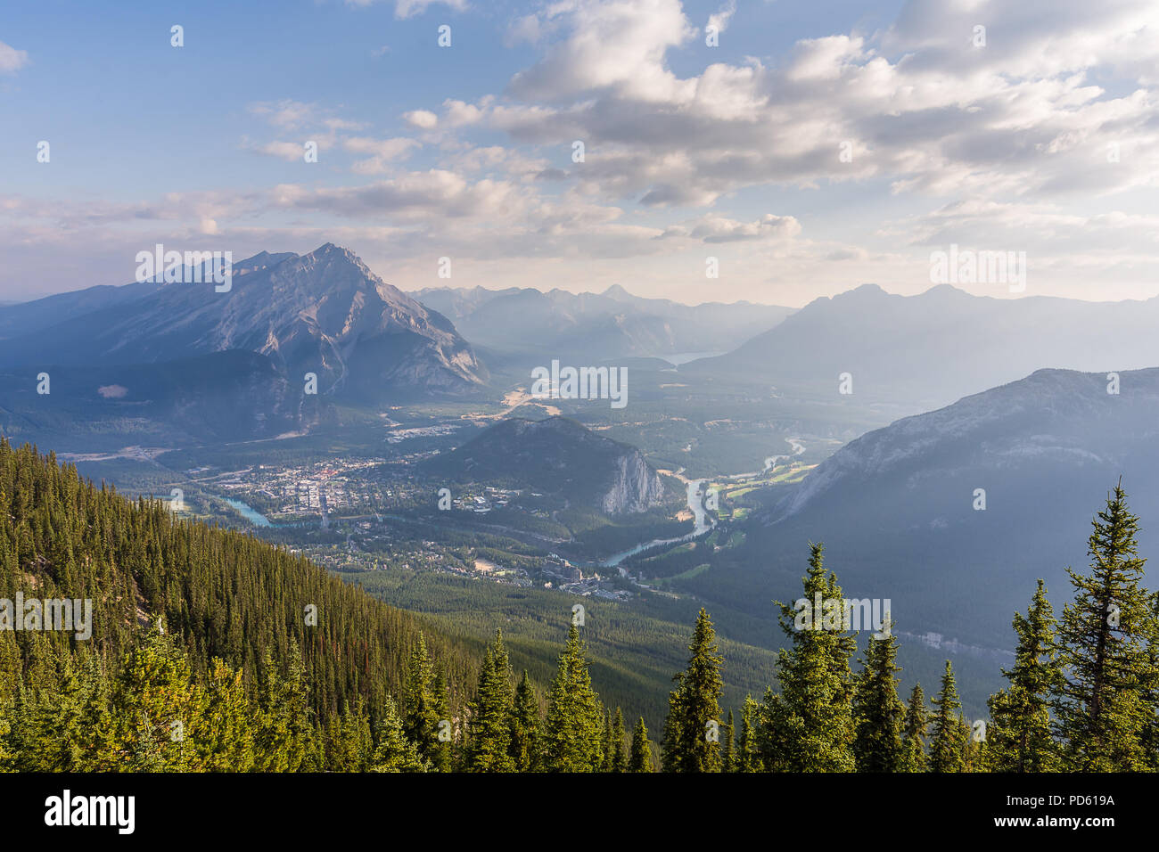 Banff town aerial hi-res stock photography and images - Alamy