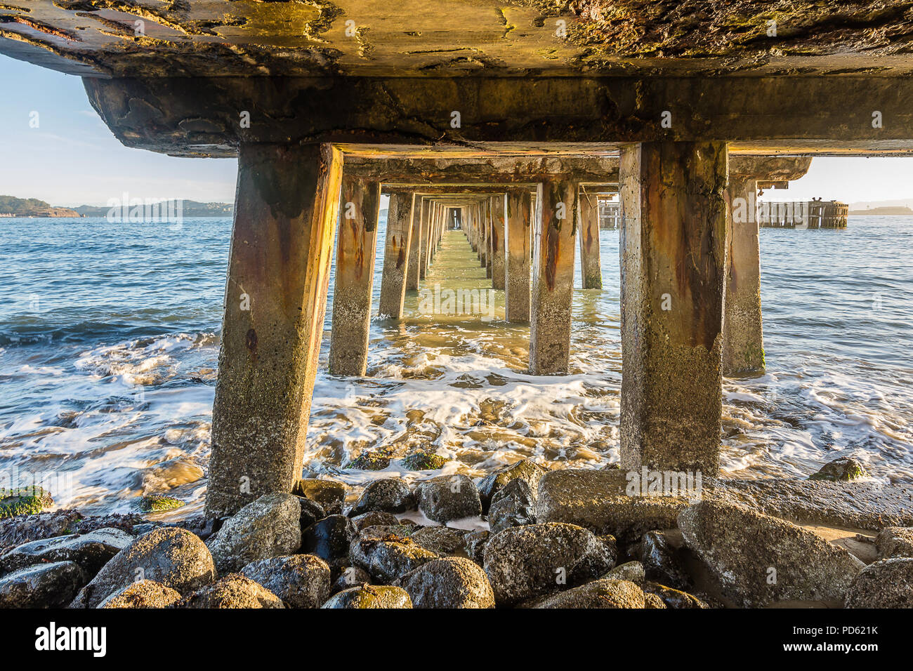 Under the Pier Stock Photo - Alamy