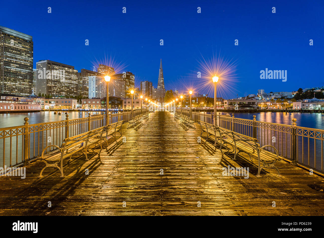 Pier 7 Sunrise Stock Photo - Alamy