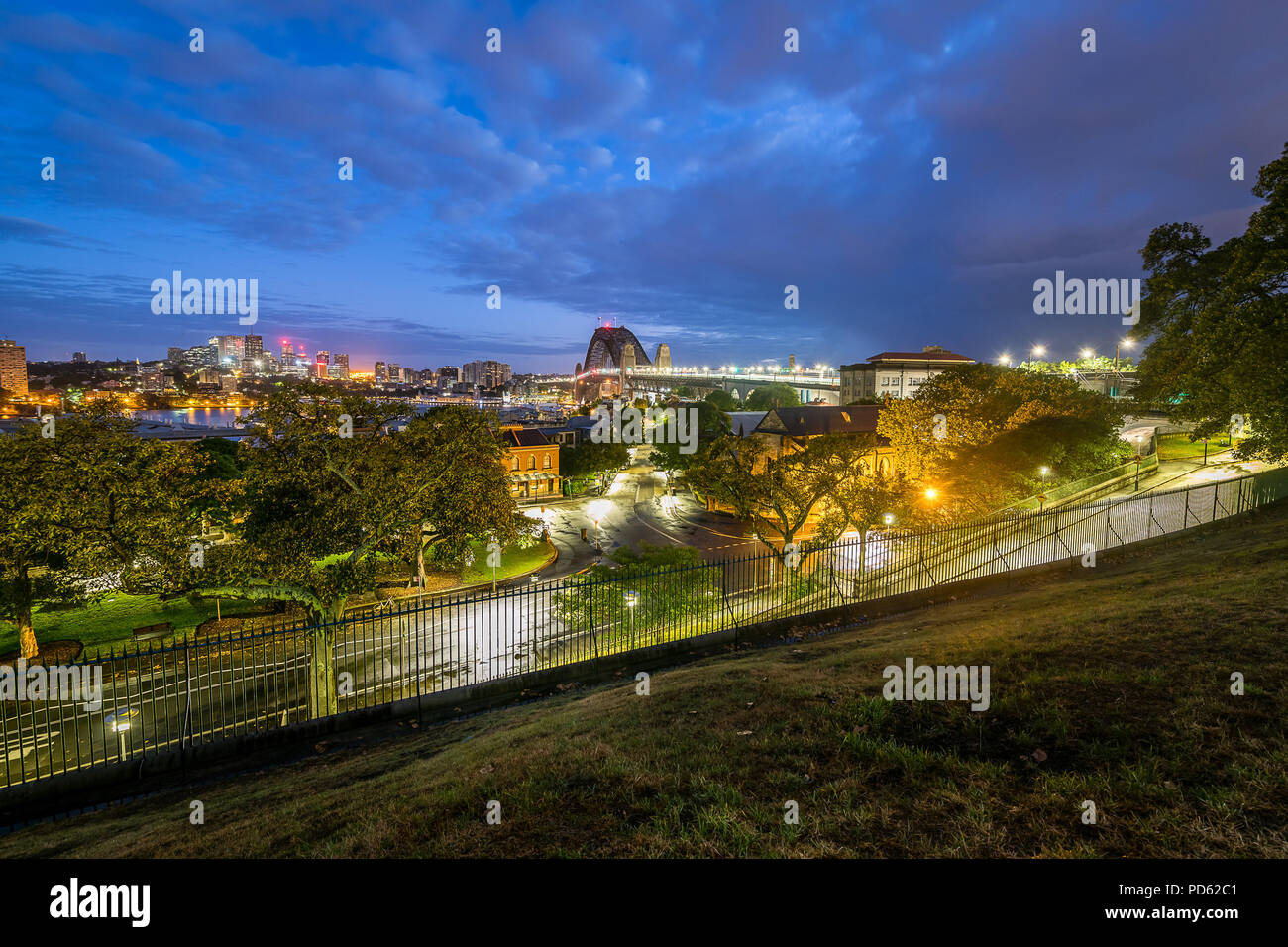 Observatory Hill at Blue Hour Stock Photo - Alamy