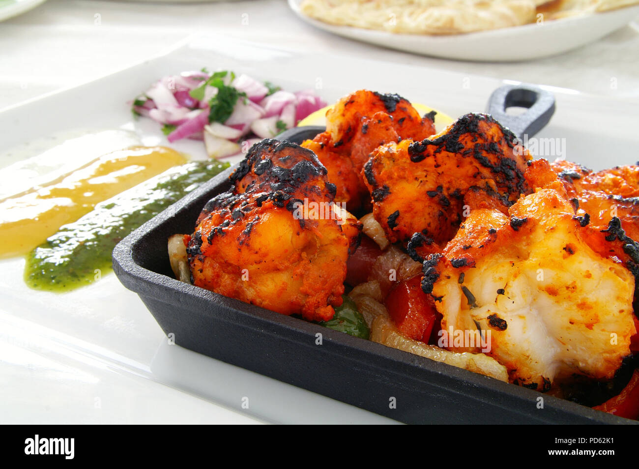 Indian Chicken tikka Stock Photo - Alamy
