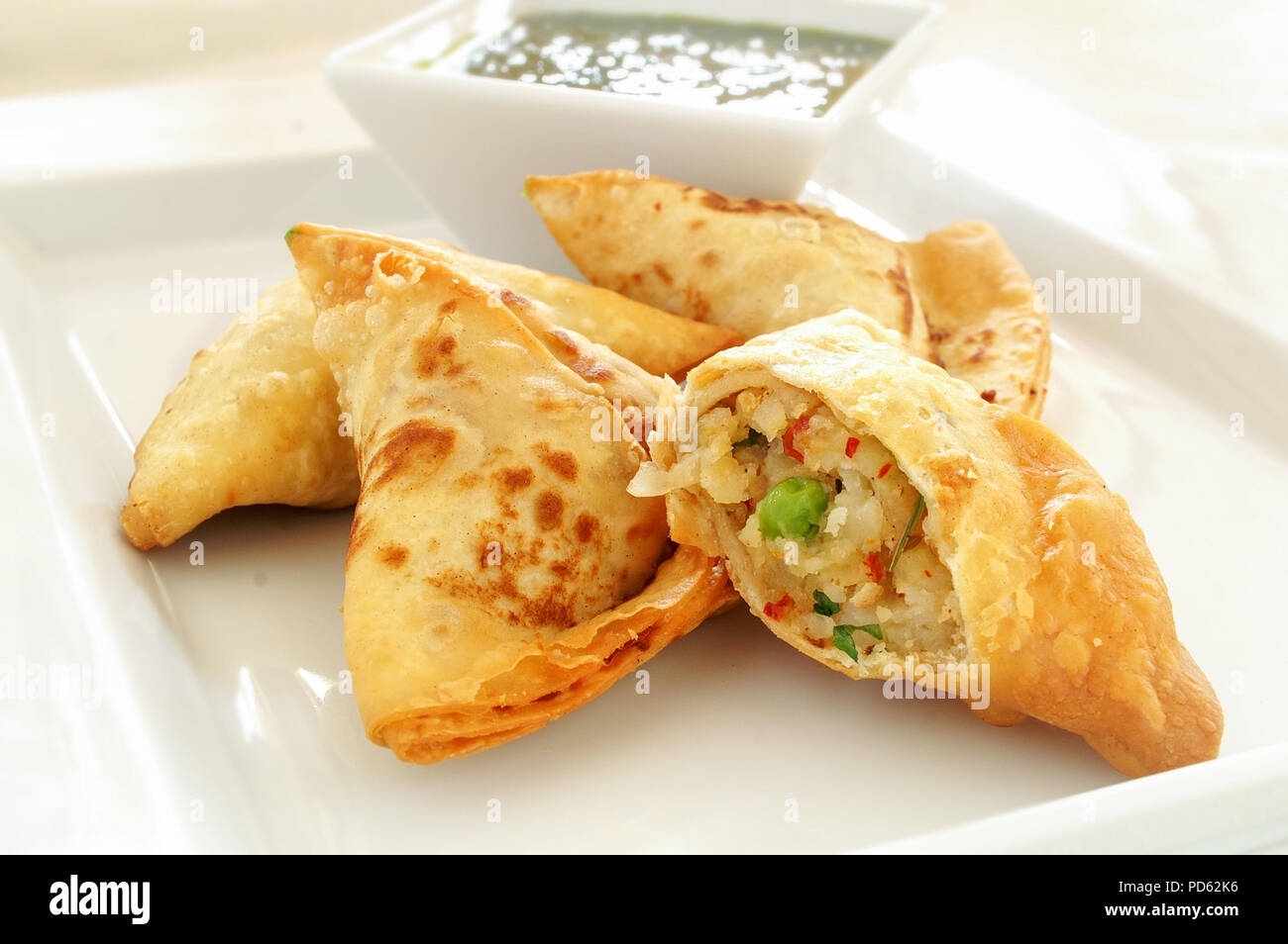 Traditional Indian Samosas Stock Photo - Alamy