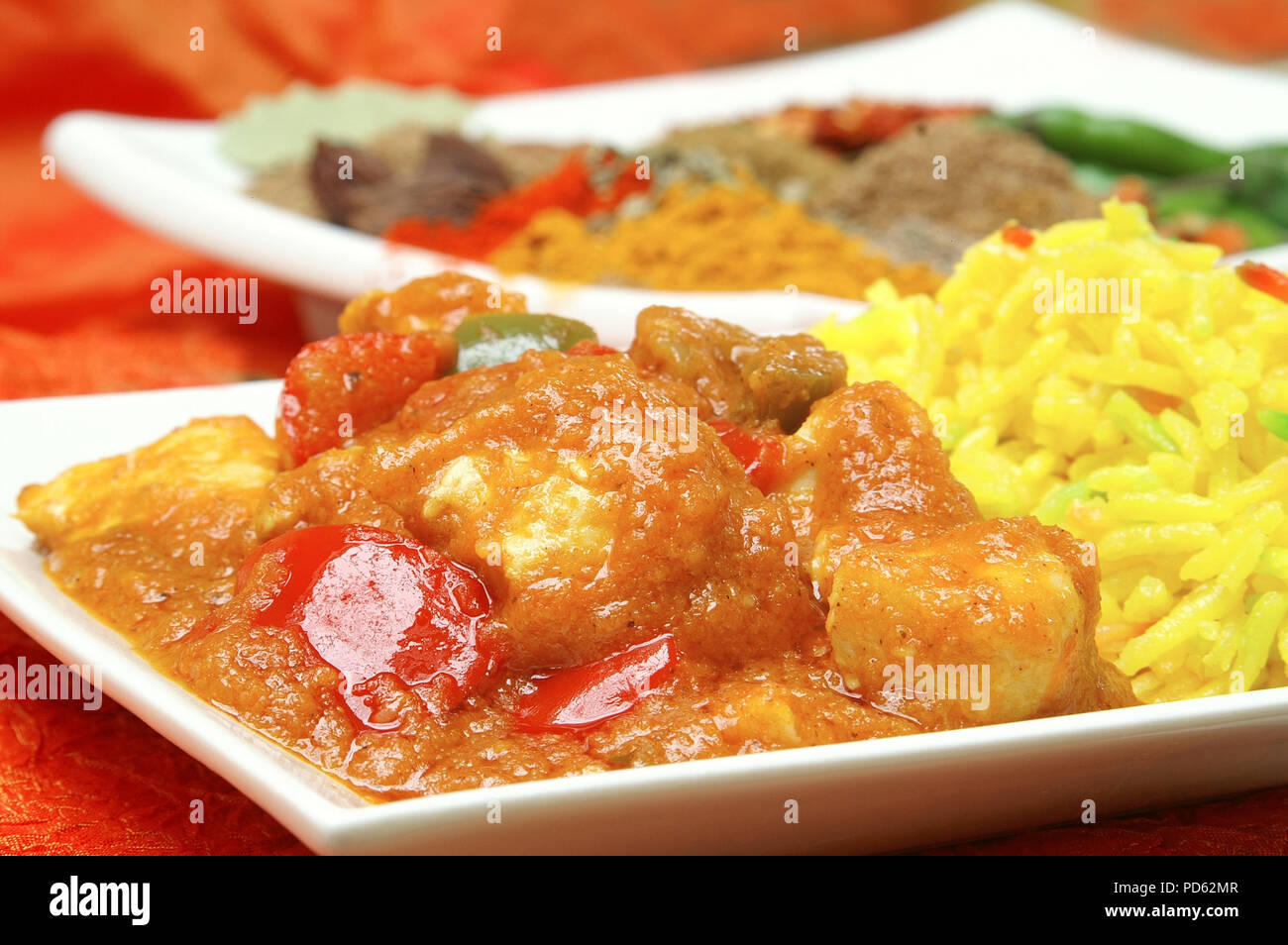 Traditional Indian curry meal Stock Photo - Alamy