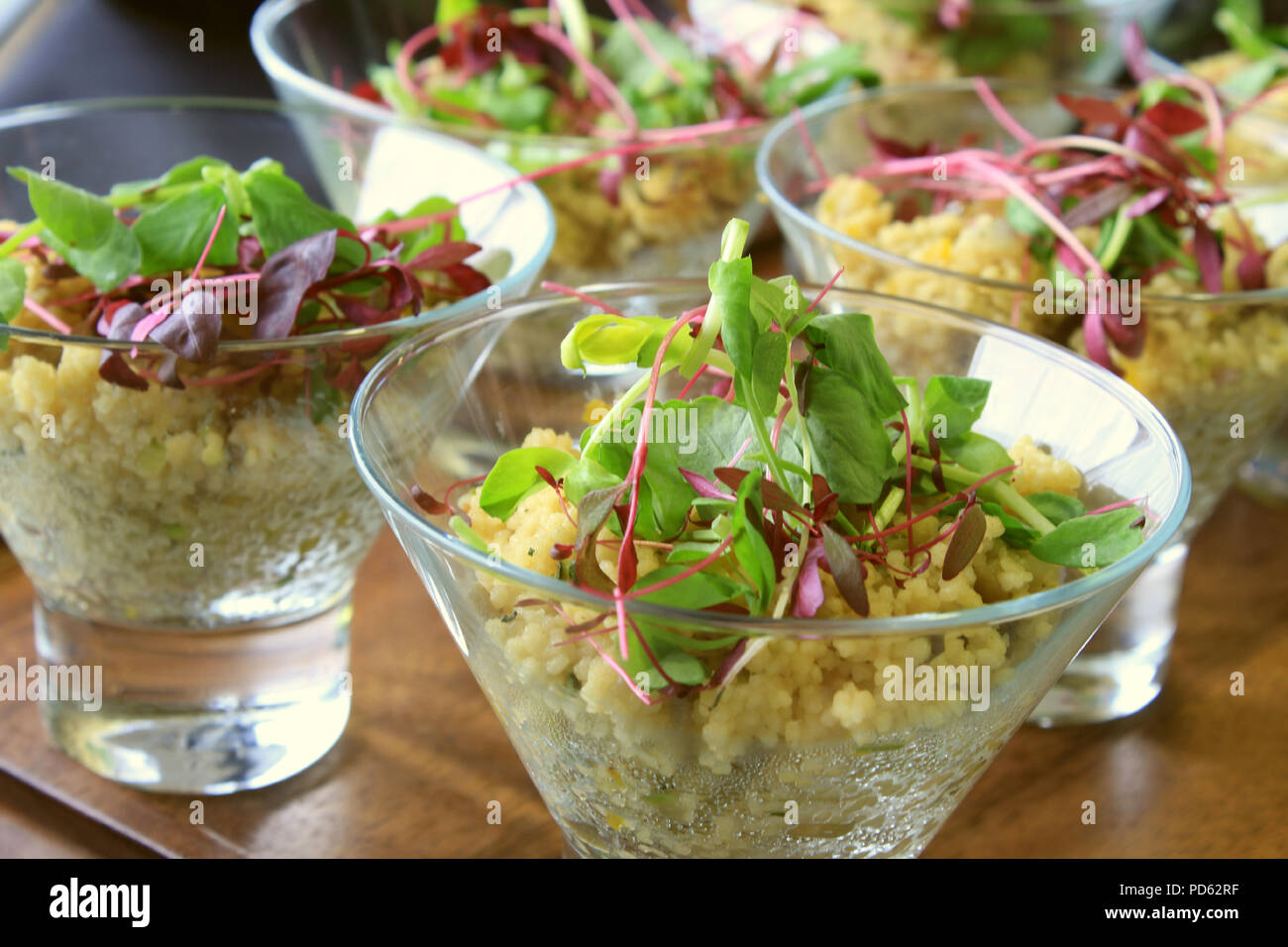 plated cocktail canapes Stock Photo - Alamy