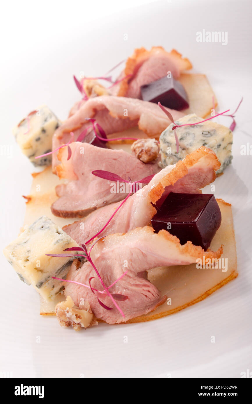 plated ham meal Stock Photo - Alamy