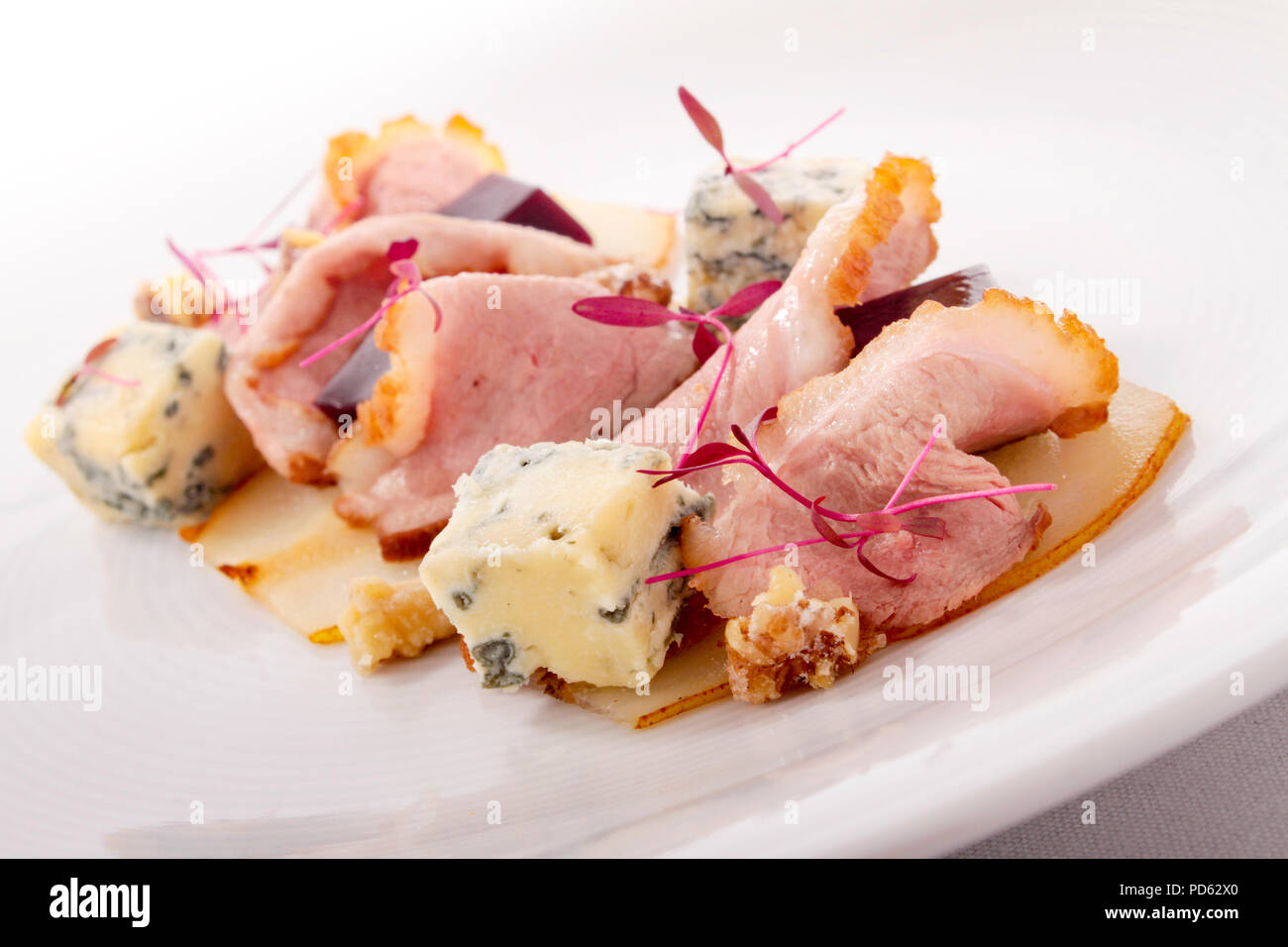 plated ham meal Stock Photo - Alamy
