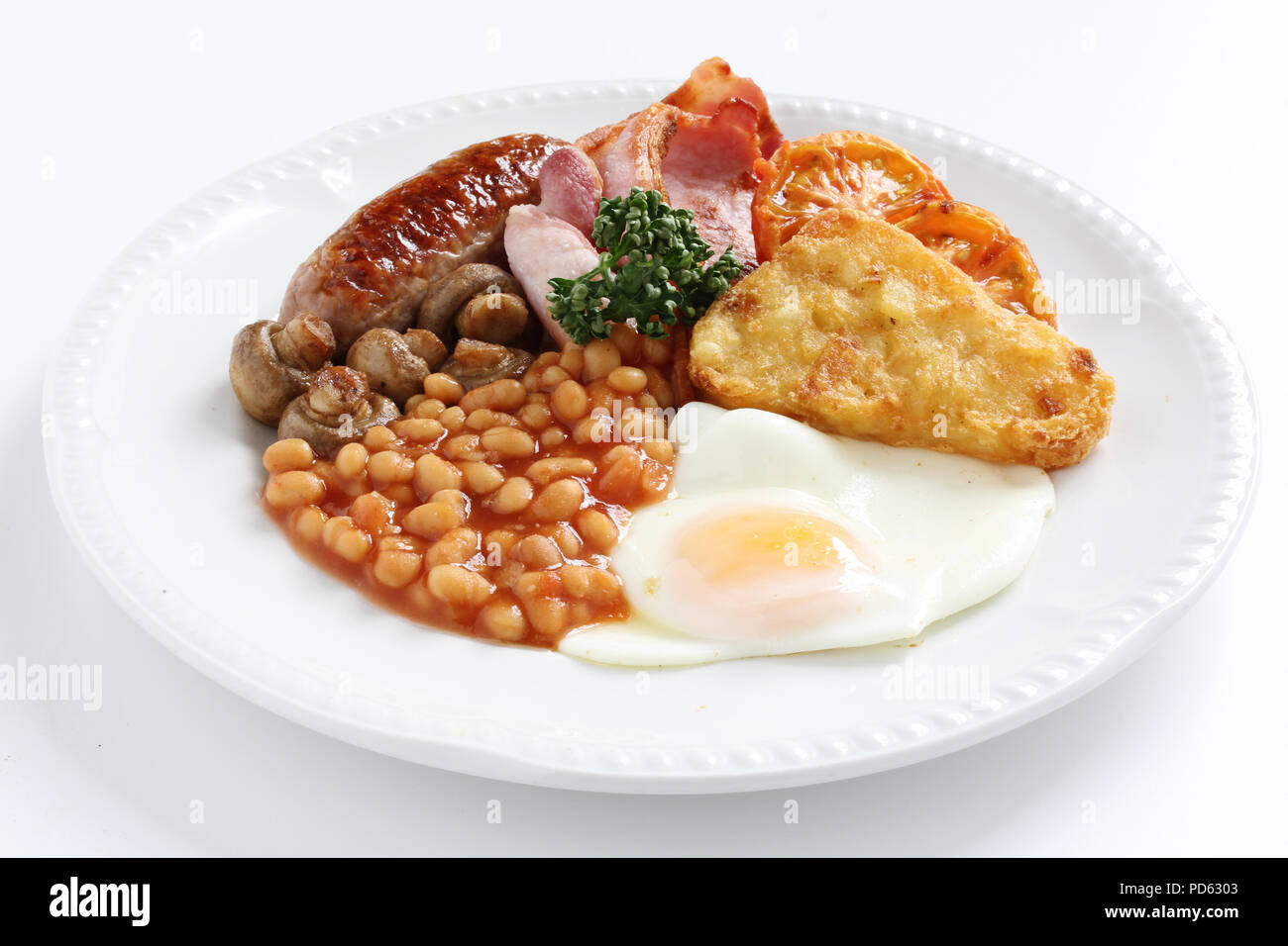 Full English Cooked Breakfast Stock Photo - Alamy