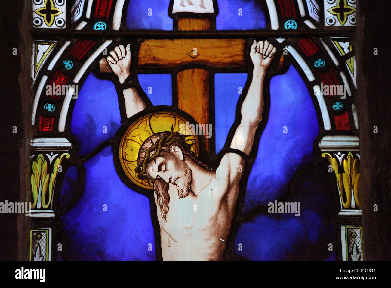 Stained glass by William Warrington at the Church of the Ascension in ...