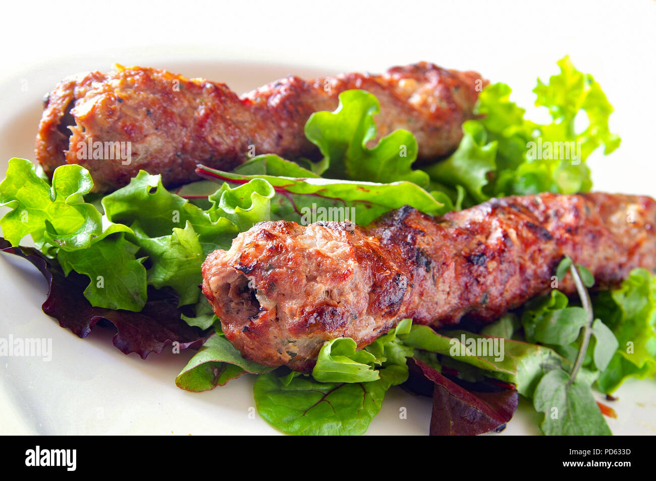 shish kofta kofte tikka kebabs Stock Photo - Alamy