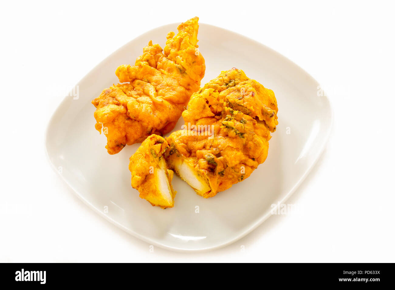 Traditional Indian Chicken Pakora Stock Photo - Alamy