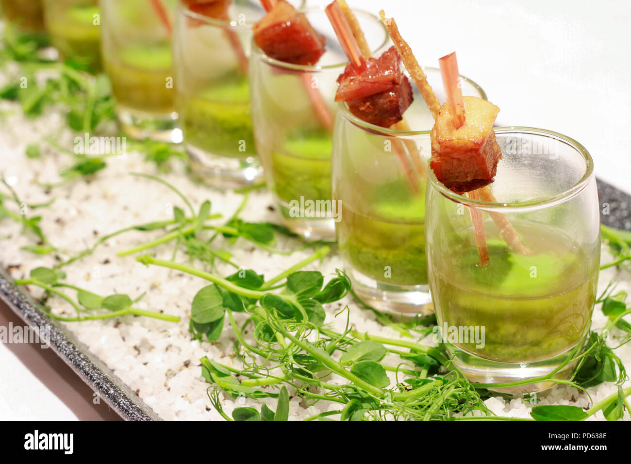 Mixed canapes with cocktail hi-res stock photography and images - Alamy