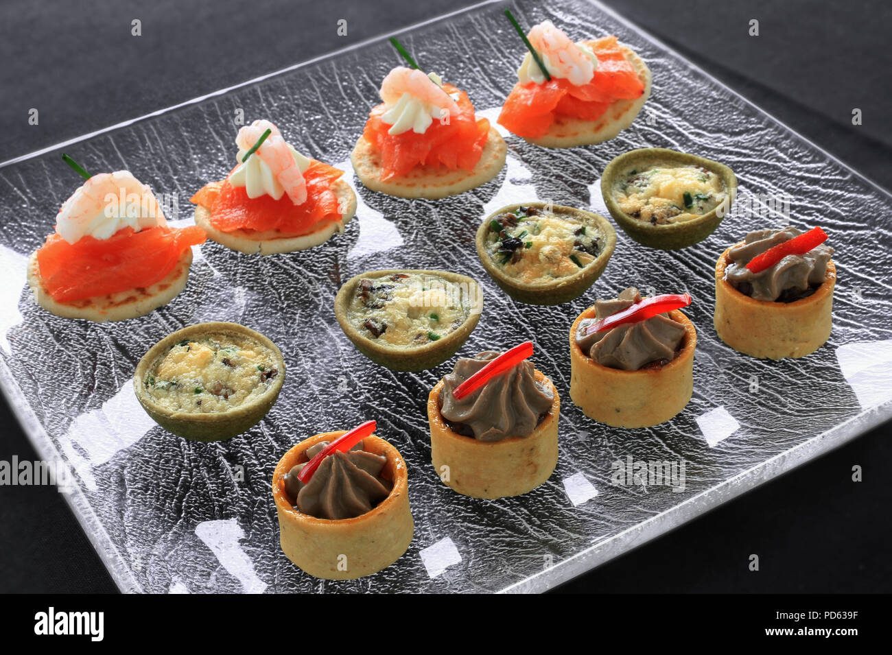 Pate canapes hi-res stock photography and images - Alamy