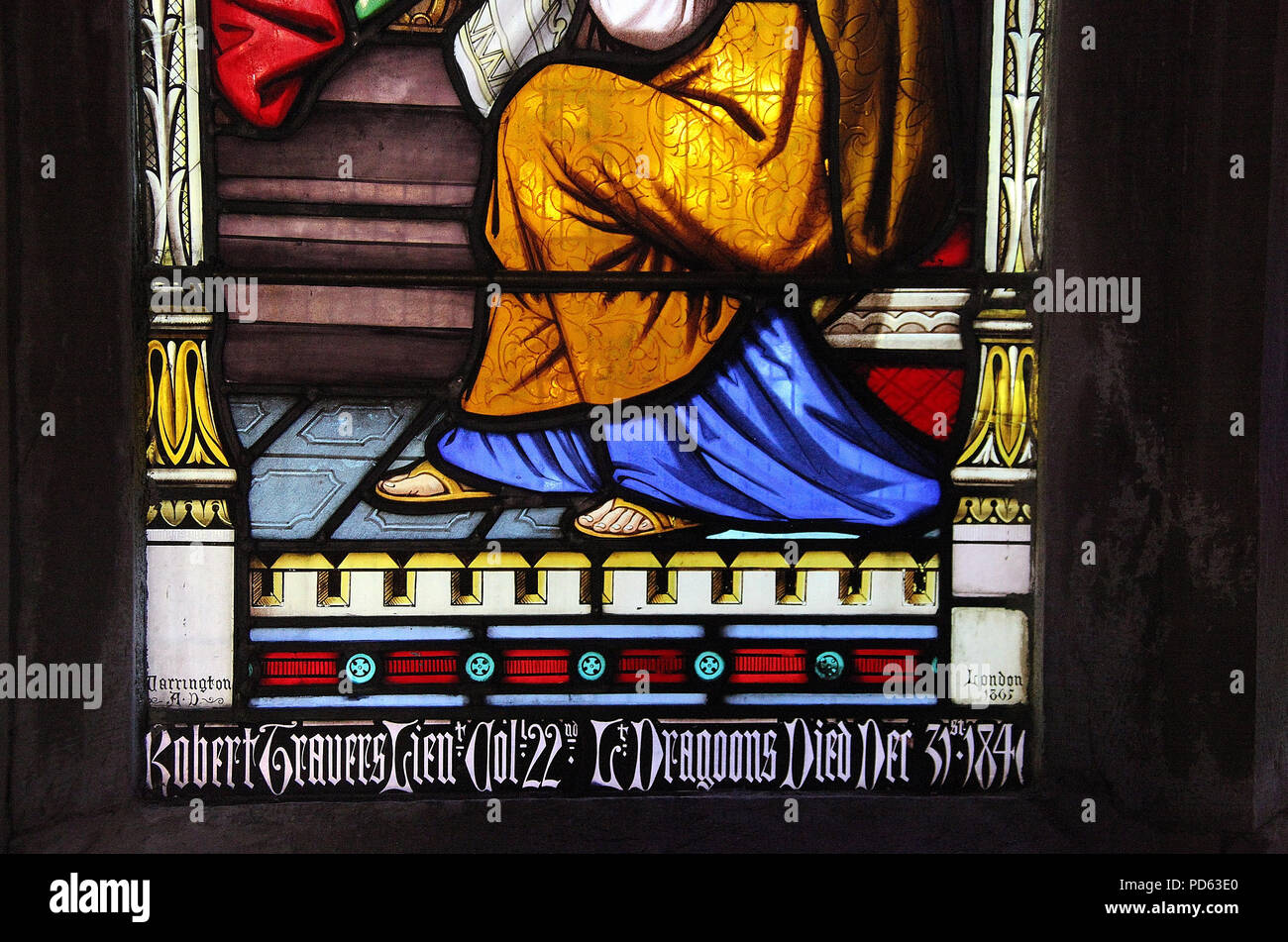 Stained glass by William Warrington at the Church of the Ascension in ...