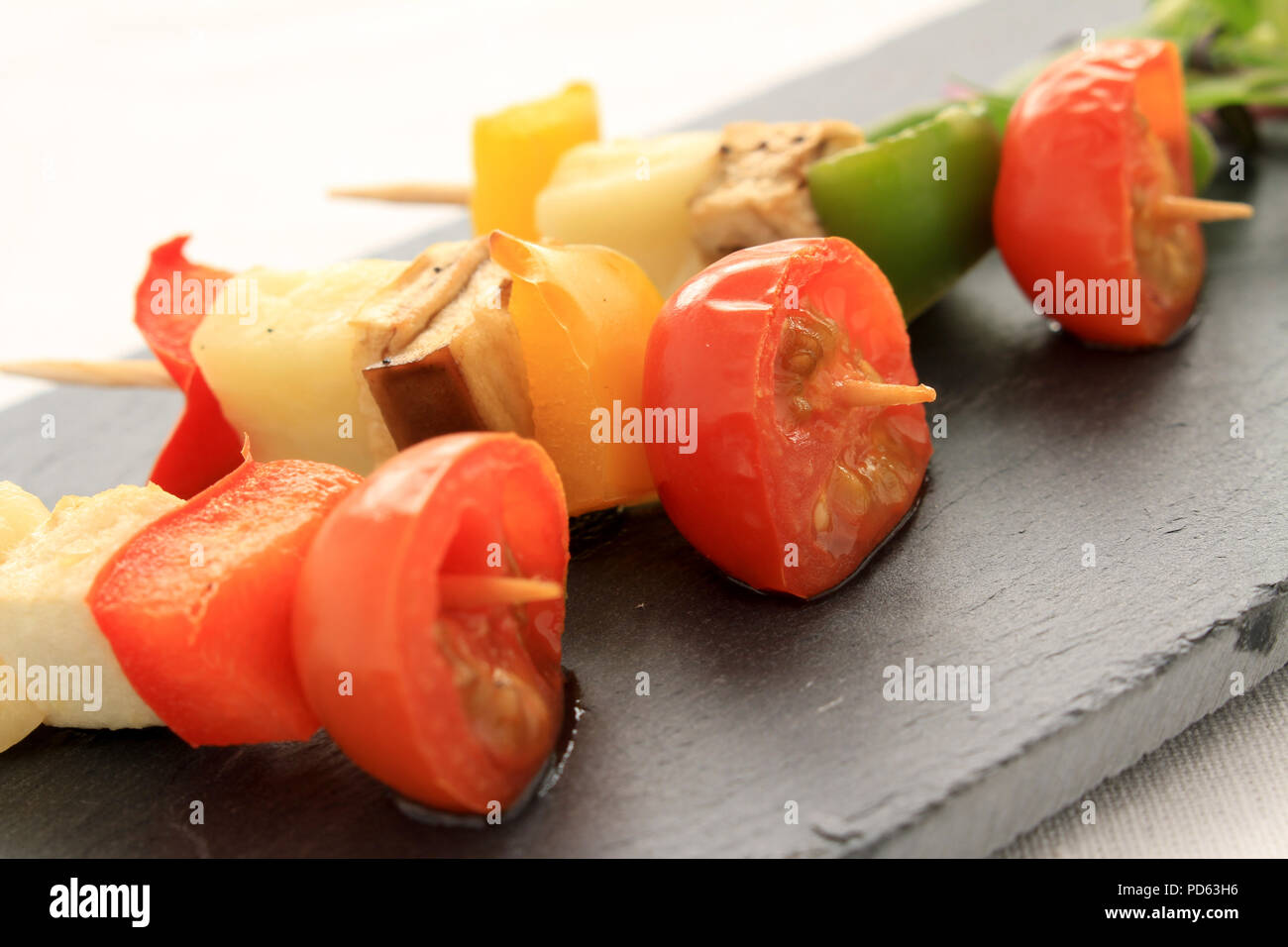vegetable kebab canape Stock Photo - Alamy