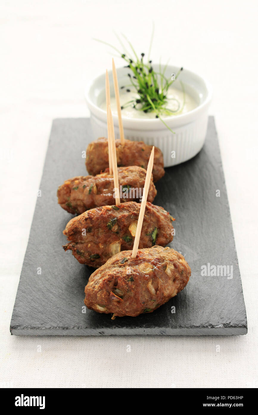 Small kofte kebab hi-res stock photography and images - Alamy