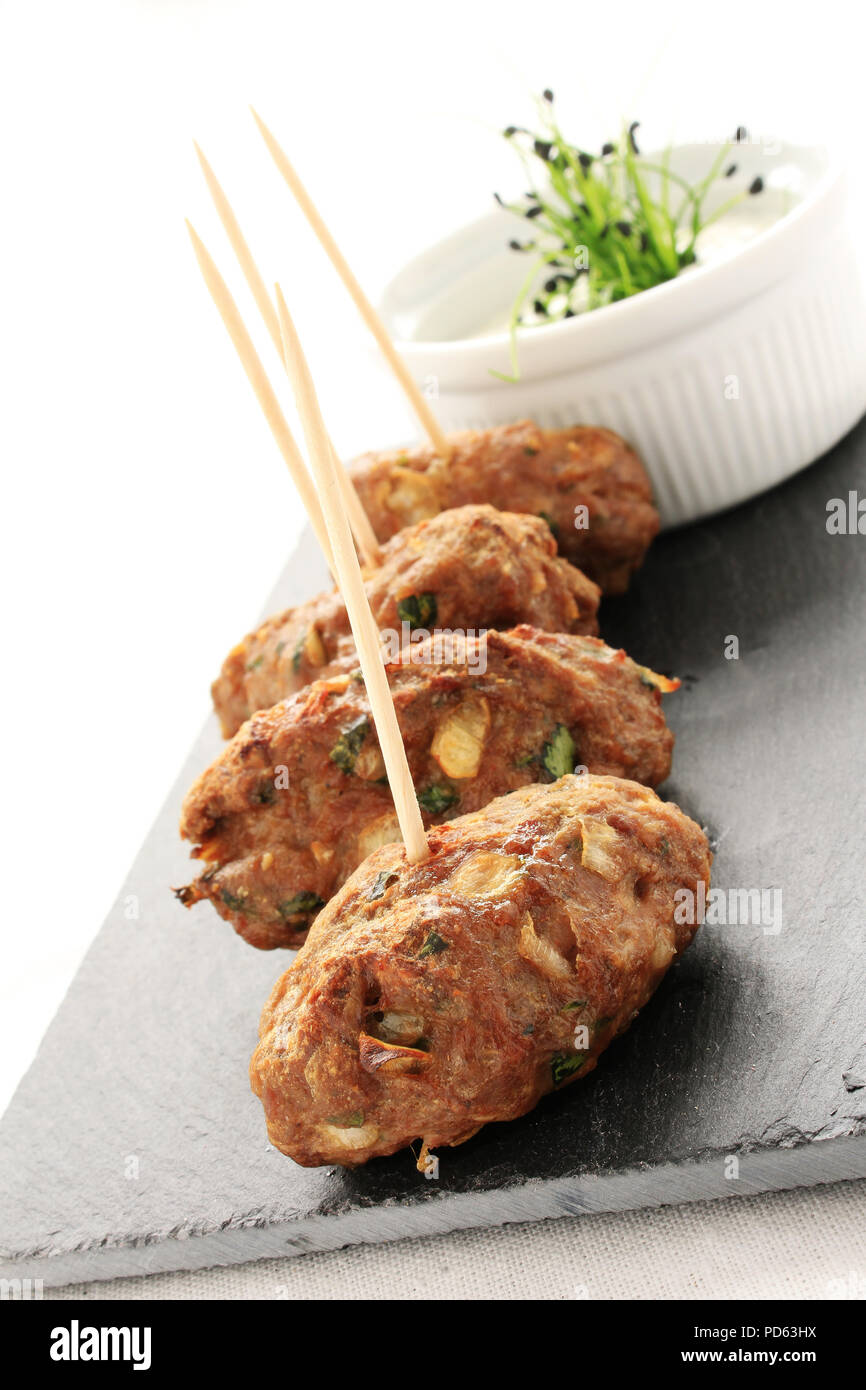 Small kofte kebab hi-res stock photography and images - Alamy