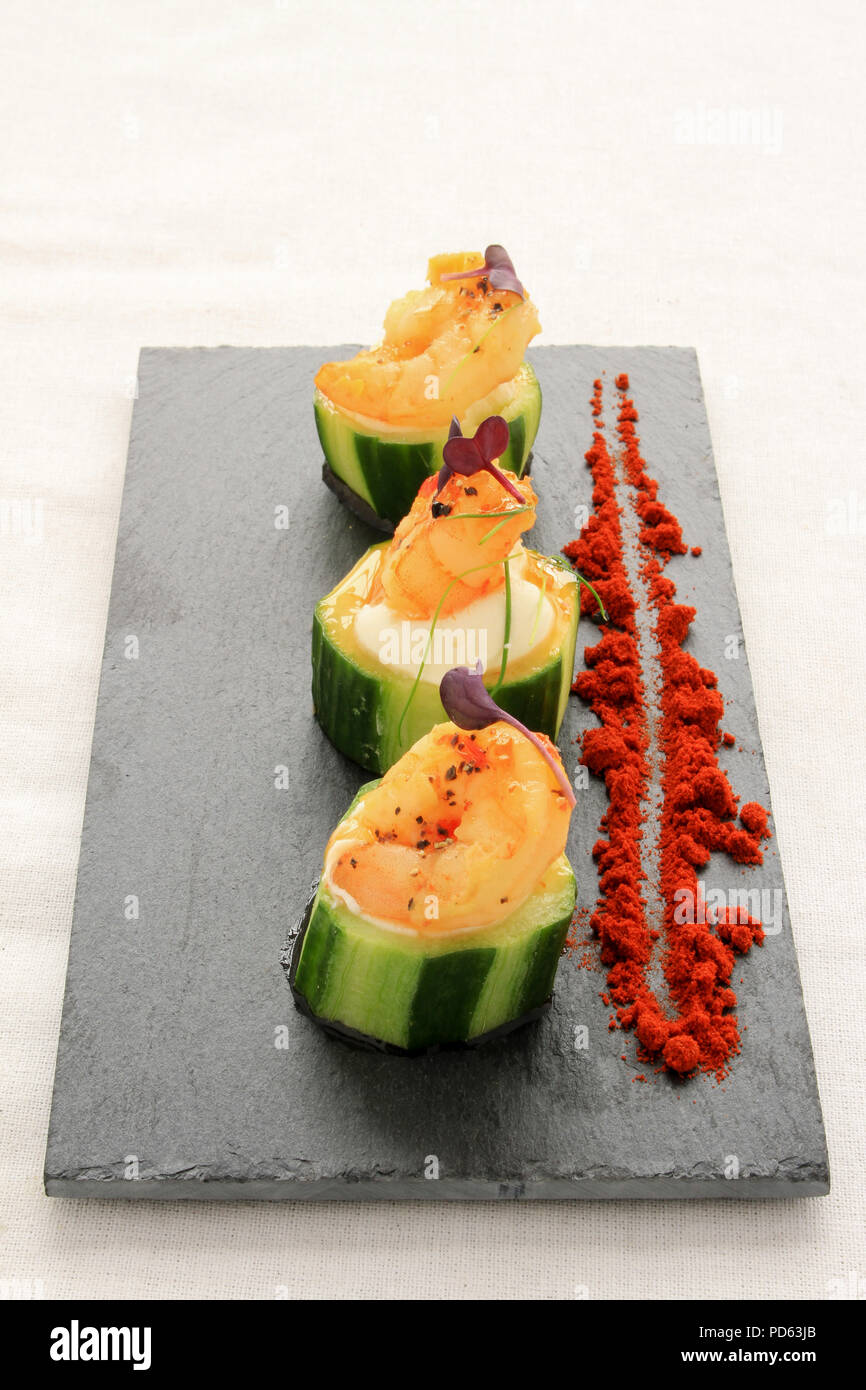 Canapes making hi-res stock photography and images - Alamy