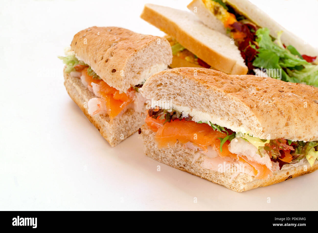 fresh made sandwiches Stock Photo - Alamy