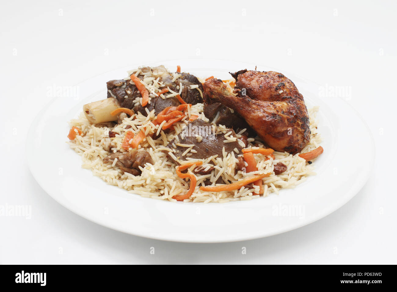 plated lamb main meal Stock Photo - Alamy