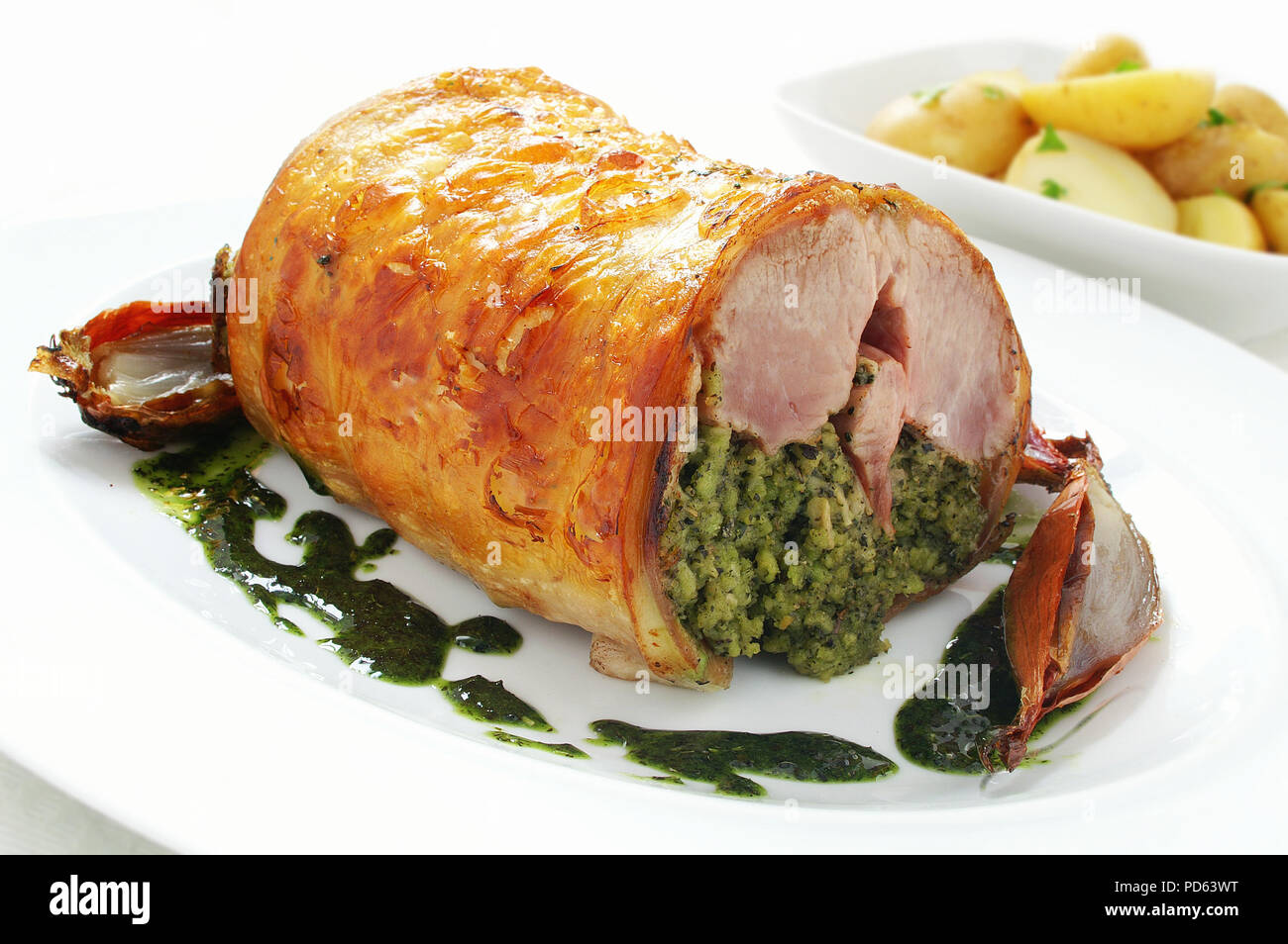 Rolled lamb joint hi-res stock photography and images - Alamy