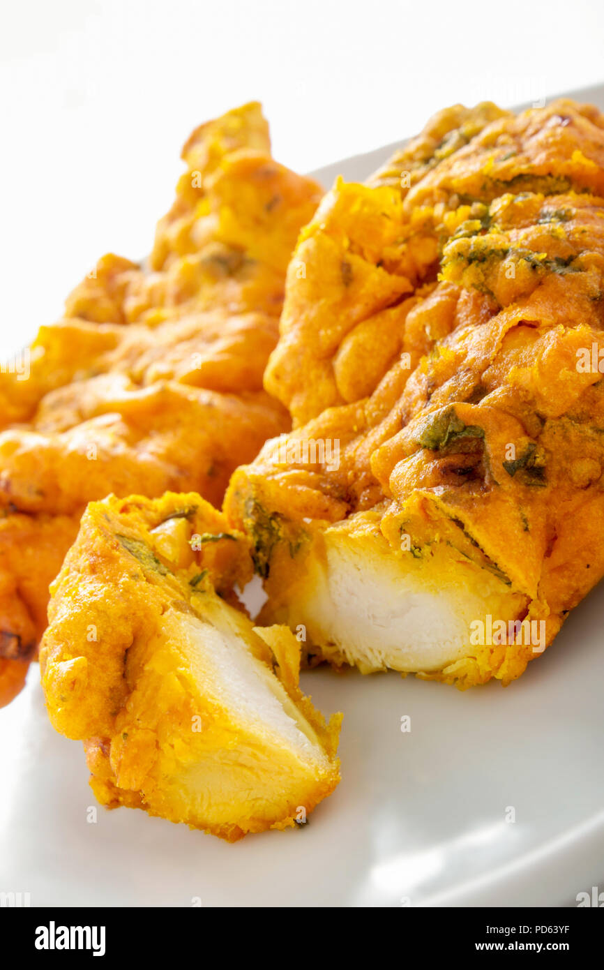 traditional chicken indian chicken pakora Stock Photo - Alamy