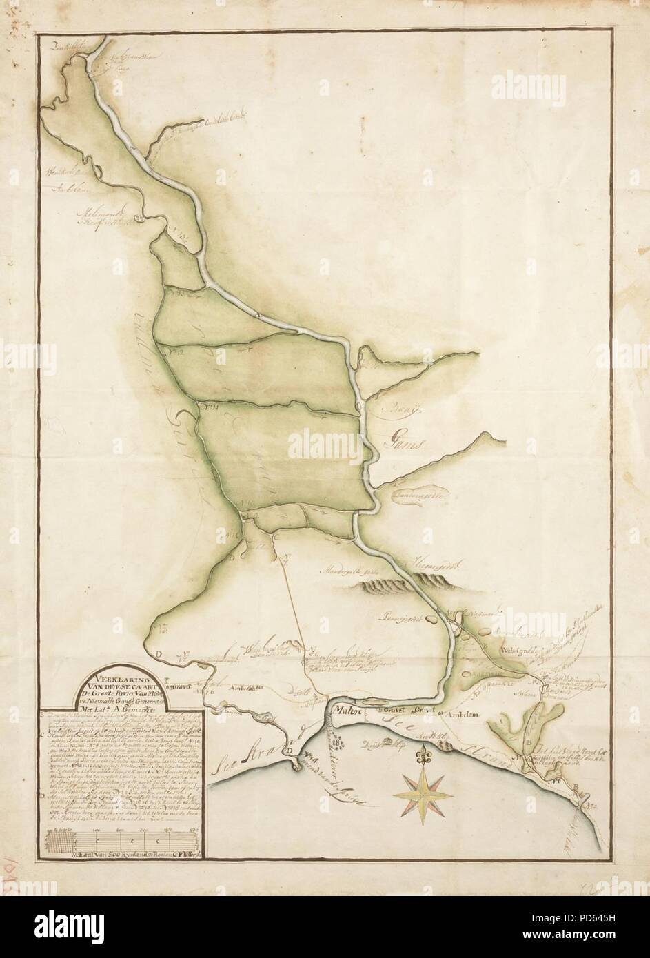 Map of the Mature River Stock Photo - Alamy