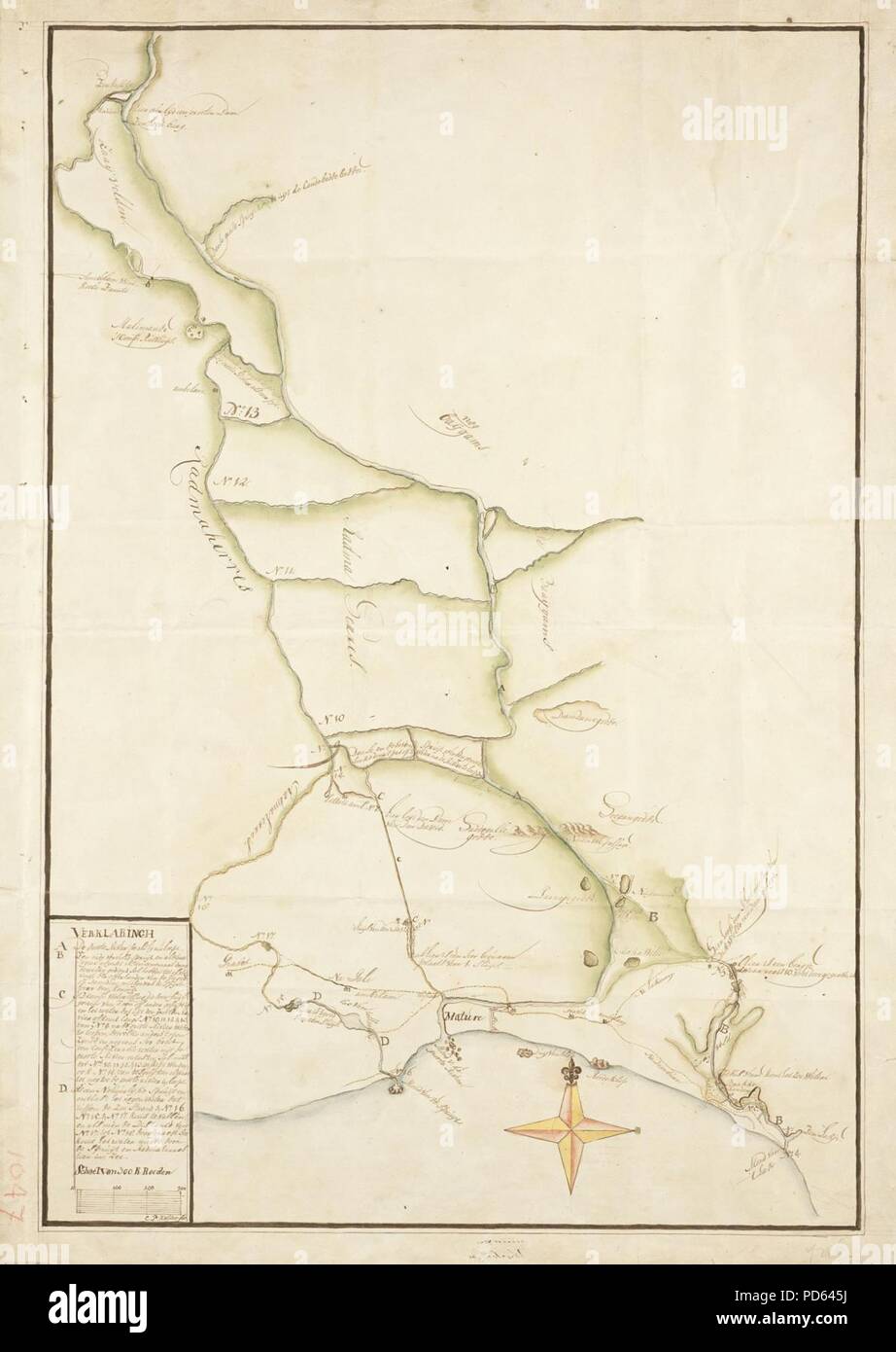 Map of the Mature River Stock Photo - Alamy