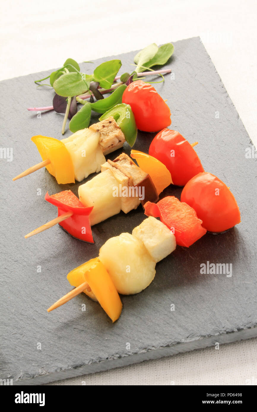 vegetable kebab canape Stock Photo - Alamy