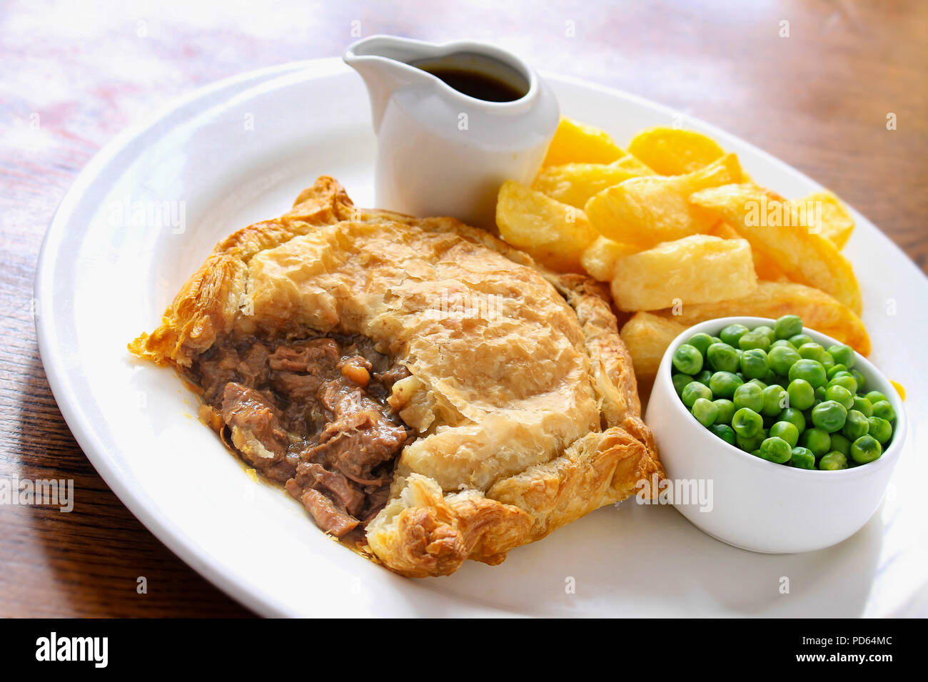 Steak Beef Pie Chips Fries High Resolution Stock Photography and Images ...