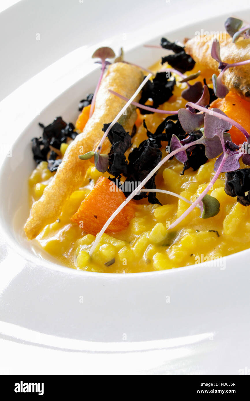 plated vegetarian main meal Stock Photo - Alamy