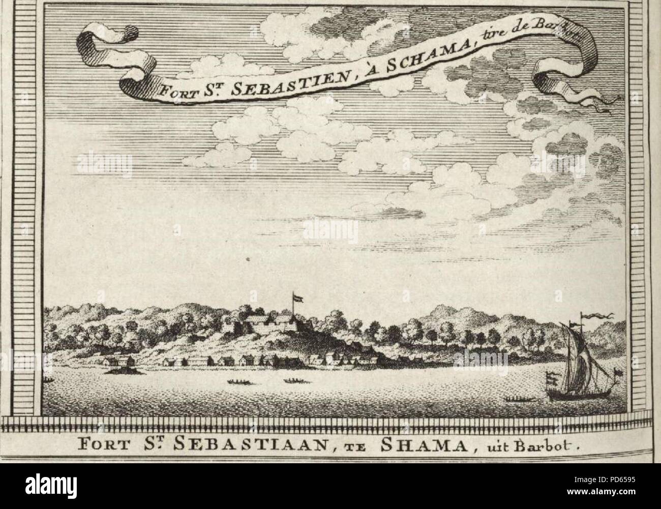 View of Fort St. Sebastian at Shama Stock Photo - Alamy