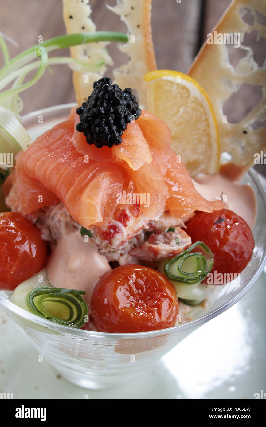 mixed seafood cocktail Stock Photo - Alamy