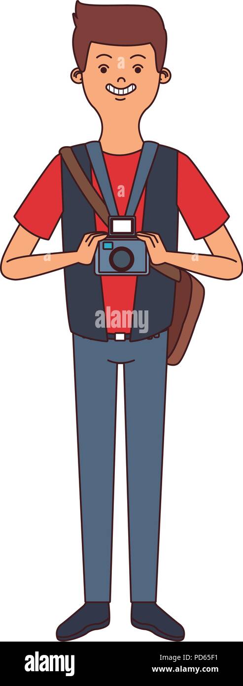 Photographer male cartoon Stock Vector Image & Art - Alamy
