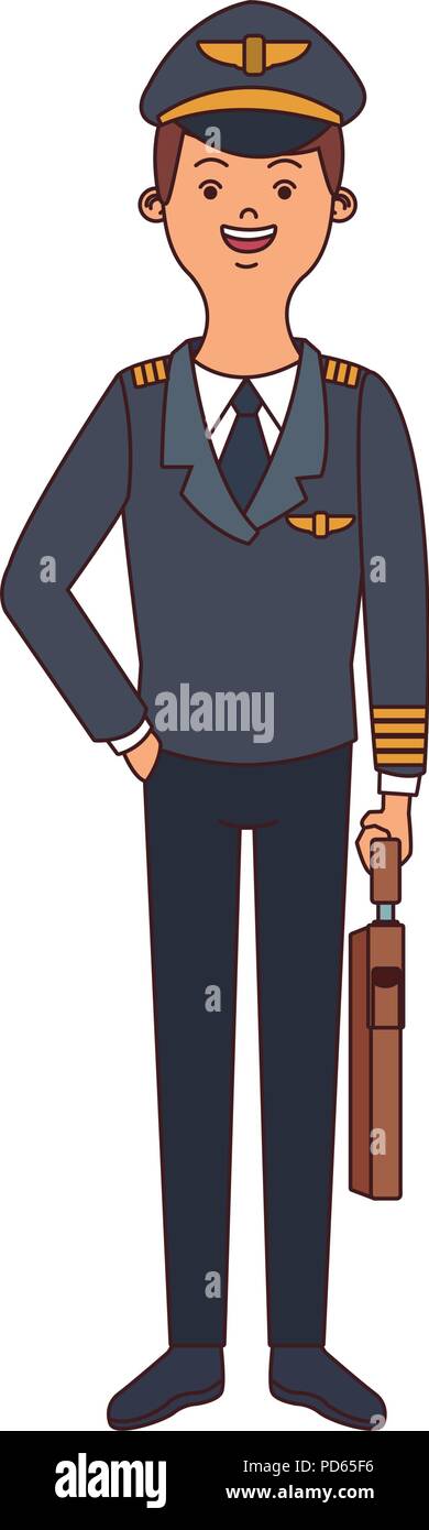 Airliner pilot cartoon Stock Vector Image & Art - Alamy