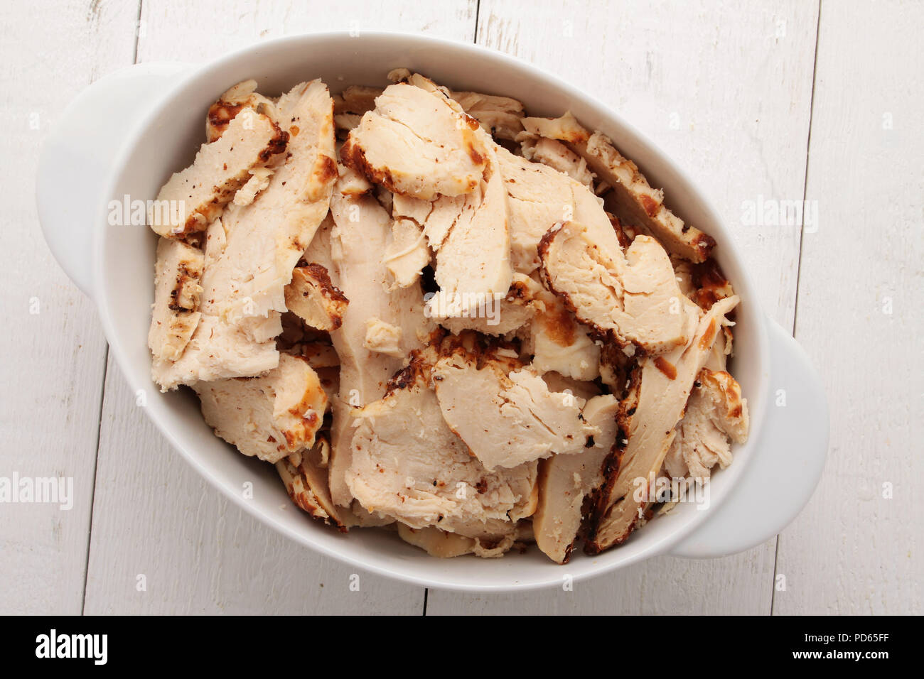 roast sliced chicken Stock Photo - Alamy